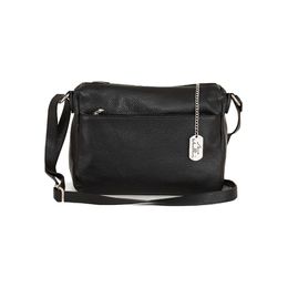 Anna Morellini Leder-Umh&auml;ngetasche in Schwarz - (B)29 x (H)23 x (T)12 cm - 73% | Damen-taschen