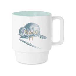 DESIGNWORKS INK Tasse "Dam It" in Wei&szlig;/ Mint - 355 ml - 14% | Gedeckter-tisch