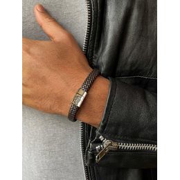 Uomo Leder-Armband in Braun - 79% | Gr&ouml;&szlig;e M | Herren-schmuck