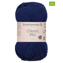 Schachenmayr since 1822 10er-Set: Woll-Mixgarne ''Classic Mix'' in Dunkelblau - 10x 50 g - 49% | Kreativbedarf-diy