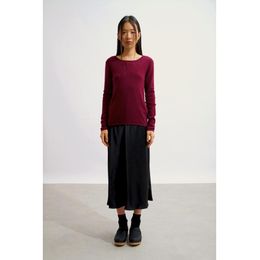 AUTHENTIC CASHMERE Kaschmir-Pullover "Ep&eacute;na" in Bordeaux - 63% | Gr&ouml;&szlig;e S | Damen-pullover-cardigans