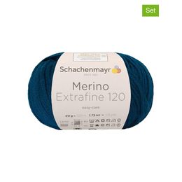 Schachenmayr since 1822 10er-Set: Wollgarne ''Merino Extrafine 120'' in Dunkelblau - 10x50 g - 50% | Kreativbedarf-diy