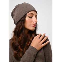 AUTHENTIC CASHMERE Kaschmir-M&uuml;tze "Pinier" in Braun - 57% | Damen-muetzen-caps