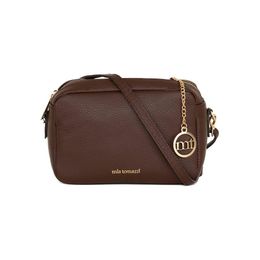 Mia Tomazzi Leder-Umh&auml;ngetasche "Astolfo" in Dunkelbraun - (B)23 x (H)16 x (T)11 cm - 69% | Damen-taschen