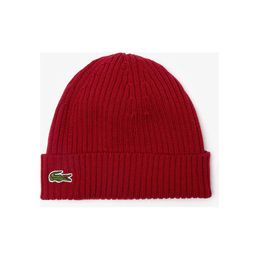 Lacoste Wollm&uuml;tze in Rot - 45% | Damen-muetzen-caps