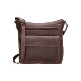 HIDE & STITCHES Leder-Umh&auml;ngetasche in Braun - (B)24 x (H)25 x (T)10 cm - 63% | Damen-taschen