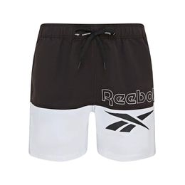 Reebok Badeshorts "Rory" in Schwarz/ Wei&szlig; - 40% | Gr&ouml;&szlig;e M | Herren-bademode-sport