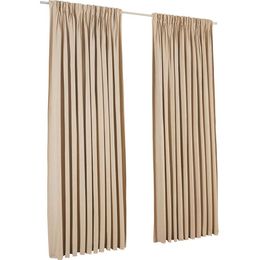 HEINE HOME Dekoschal in Beige - 70% | Gr&ouml;&szlig;e 225x130 cm | Gardinen-vorhaenge