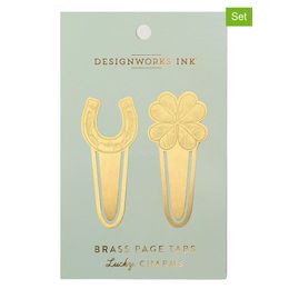 DESIGNWORKS INK 2er-Set: Lesezeichen "Lucky Charms" in Gold - (L)13 cm - 14% | Weitere-haushaltshelfer