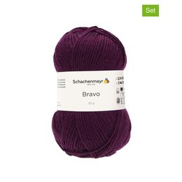 Schachenmayr since 1822 20er-Set: Kunstfasergarne ''Bravo'' in Aubergine - 20x 50 g - 45% | Kreativbedarf-diy