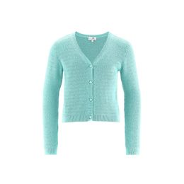 happy girls by Eisend Cardigan in T&uuml;rkis - 40% | Gr&ouml;&szlig;e 128 | Kinder-pullover