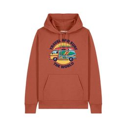 Watapparel Sweatshirt 'Travel and surf' male Brown size XL