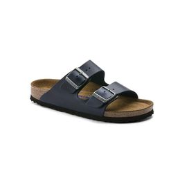 Birkenstock Leder-Pantoletten "Arizona" in Dunkelblau - 25% | Gr&ouml;&szlig;e 43 | Damen-pantoletten