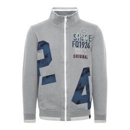 FQ1924 Zip-Up Hoodie 'Magnus' male Grey size XXL