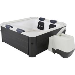 Whirlpool Mspa Oslo, Grau, Kunststoff, Mehrfarbig, 160x65x160 cm, RoHS, ISO 9001, CE, Freizeit, Pools und Wasserspa&szlig;, Whirlpools