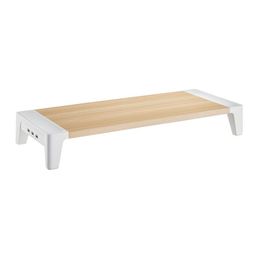Boxxx Schreibtischaufsatz, Wei&szlig;, Birke, Metall, Kunststoff, Holzwerkstoff, 21.5x8x55.4 cm, Arbeitszimmer, Schreibtische, B&uuml;rotische