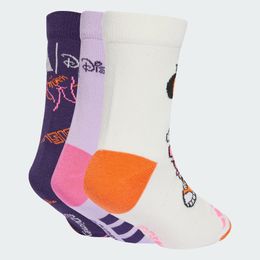 adidas Sportswear Socken 'Minnie Mouse' M&auml;dchen Gr&ouml;&szlig;e 22/24 dunkellila / mandarine / hellpink / offwhite