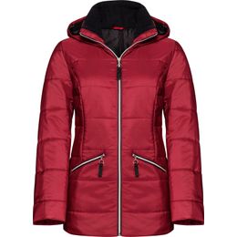 CR&Eacute;ATION L Damen Steppjacke mit Wattierung, w&auml;rmend rot Gr&ouml;&szlig;e 52