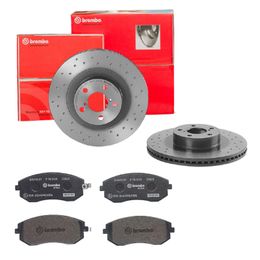 Brembo Bremsensatz-Vorderachse XTRA LINE SK8K0F33Y5 Bremsensatz, Scheibenbremse vorne rechts links Gelocht/innenbel. 293mm f&uuml;r TOYOTA SAAB SUBARU 2630
