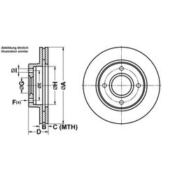 ATE Bremsensatz-Vorderachse IJF141CFE1 Bremsensatz, Scheibenbremse vorne rechts links bel&uuml;ftet 239mm f&uuml;r MAZDA FORD 1066271 6130483 1E06-33-23ZA