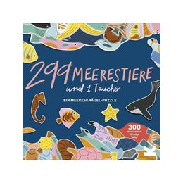 Laurence King Verlag 299 Meerestiere und 1 Taucher | Ein Meereskn&auml;uel-Puzzle | Gr.: onesize