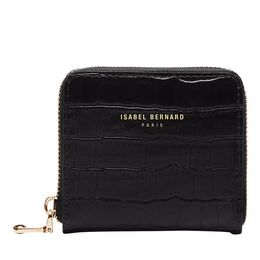 Isabel Bernard Portemonnaie - Honor&eacute; Jules Croco Black Calfskin Leather Zipper W - Gr. unisize - in Schwarz - f&uuml;r Damen