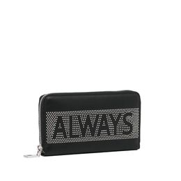 Valentino Garavani Portemonnaie - Studded Zip Around Wallet - Gr. unisize - in Schwarz - f&uuml;r Damen