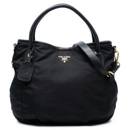 Prada Hobo Bags - Tessuto Satchel - Gr. unisize - in Schwarz - f&uuml;r Damen