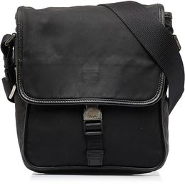 Prada Hobo Bags - Tessuto Buckle Messenger Bag - Gr. unisize - in Schwarz - f&uuml;r Damen