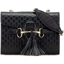 Gucci Hobo Bags - Mini MicroGuccissima Emily Crossbody - Gr. unisize - in Schwarz - f&uuml;r Damen
