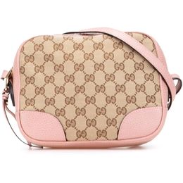 Gucci Hobo Bags - GG Canvas Bree Crossbody - Gr. unisize - in Braun - f&uuml;r Damen