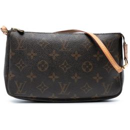 Louis Vuitton Hobo Bags - Monogram Pochette Accessoires - Gr. unisize - in Braun - f&uuml;r Damen