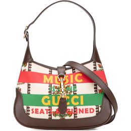 Gucci Hobo Bags - Small Canvas 100 Centennial Music Jackie 1961 Cros - Gr. unisize - in Braun - f&uuml;r Damen