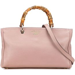 Gucci Hobo Bags - Medium Calfskin Bamboo Shopper Satchel - Gr. unisize - in Gold - f&uuml;r Damen