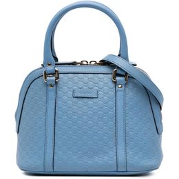 Gucci Hobo Bags - Mini MicroGuccissima Dome Satchel - Gr. unisize - in Blau - f&uuml;r Damen