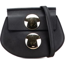 Chlo&eacute; Chlo&eacute; Hobo Bags - Mini Leather Faye Crossbody - Gr. unisize - in Schwarz - f&uuml;r Damen