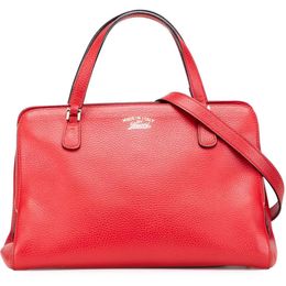 Gucci Hobo Bags - Calfskin Swing Top Handle Satchel - Gr. unisize - in Rot - f&uuml;r Damen