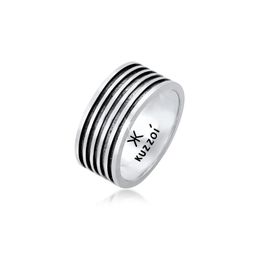 Kuzzoi Ring 925 Sterling Silber in Grau | Gr.: 64