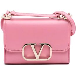 Valentino Garavani Hobo Bags - Small Leather VLogo Type Crossbody - Gr. unisize - in Gold - f&uuml;r Damen