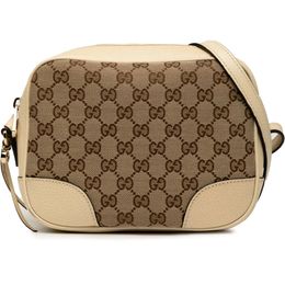 Gucci Hobo Bags - GG Canvas Bree Crossbody - Gr. unisize - in Braun - f&uuml;r Damen