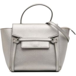 C&eacute;line Celine Hobo Bags - Nano Laminated Calfskin Belt Bag - Gr. unisize - in Silber - f&uuml;r Damen