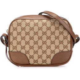 Gucci Hobo Bags - GG Canvas Bree Crossbody - Gr. unisize - in Braun - f&uuml;r Damen