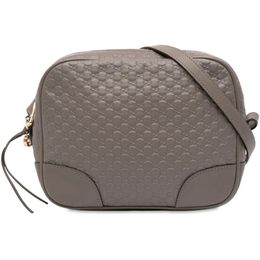 Gucci Hobo Bags - MicroGuccissima Bree Crossbody - Gr. unisize - in Grau - f&uuml;r Damen
