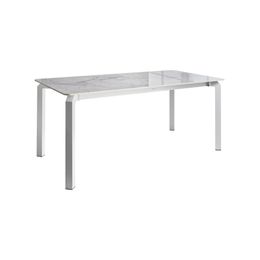 Beliani Esszimmertisch FELETTO in Wei&szlig; - (W) 90 x (H) 76 x (L) 180 cm | Gr.: onesize