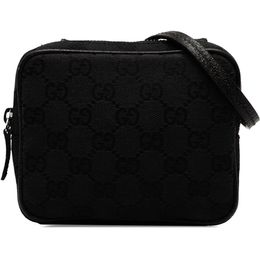 Gucci Hobo Bags - GG Canvas Crossbody - Gr. unisize - in Schwarz - f&uuml;r Damen