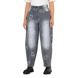 Ulla Popken Jeans in grey denim | Gr.: 52 - Normalgr&ouml;&szlig;e