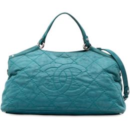 Chanel Hobo Bags - Small Iridescent Calfskin Sea Hit Tote - Gr. unisize - in Blau - f&uuml;r Damen