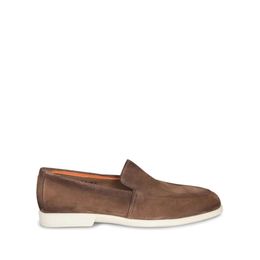 Santoni Loafer - Men?s suede loafer - Gr. UK_10 - in Braun - f&uuml;r Damen