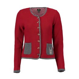 OS-Trachten Strickjacke Enkeyo in mittelrot | Gr.: 42