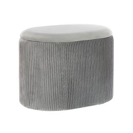Beliani Pouf RICHLAND in Grau - (W) 55 x (H) 41 x (L) 35 cm | Gr.: onesize